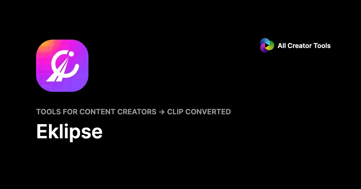 Eklipse overview, pricing, and alternatives - ACT