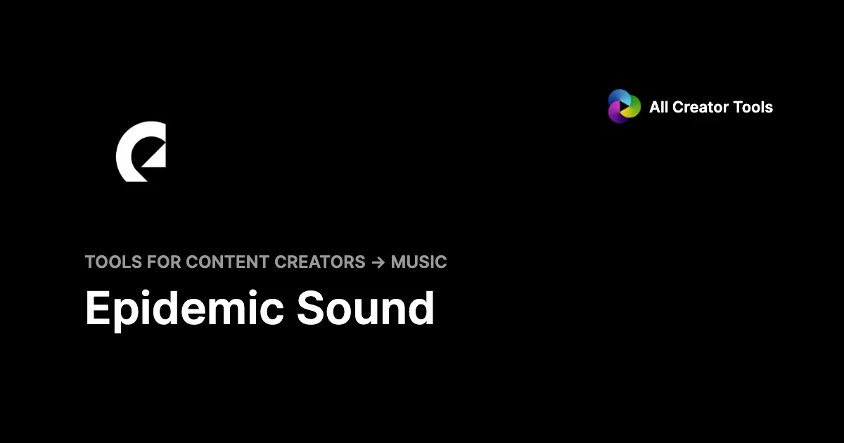 Epidemic Sound overview, pricing, and alternatives - ACT