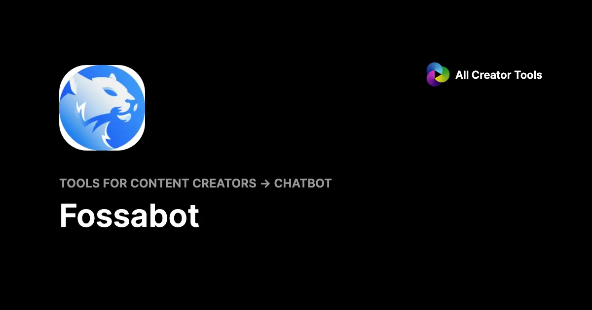 Fossabot overview, pricing, and alternatives - ACT