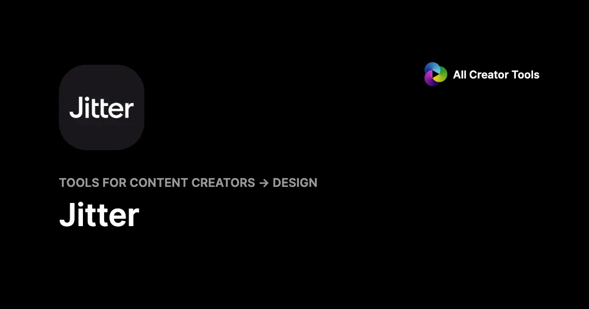 Jitter overview, pricing, and alternatives - ACT