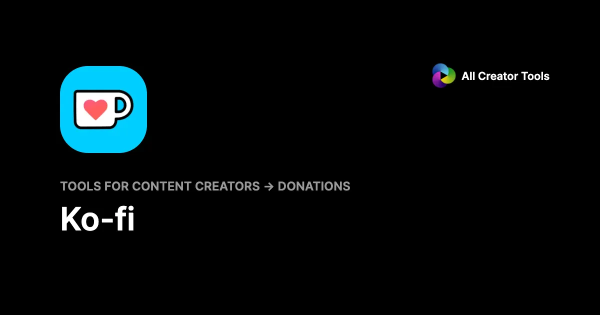 Ko-fi overview, pricing, and alternatives - ACT