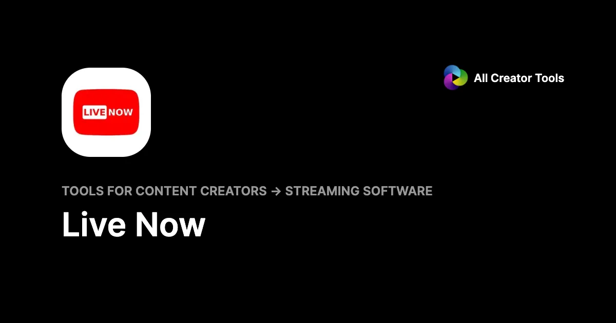 Live Now overview, pricing, and alternatives - ACT
