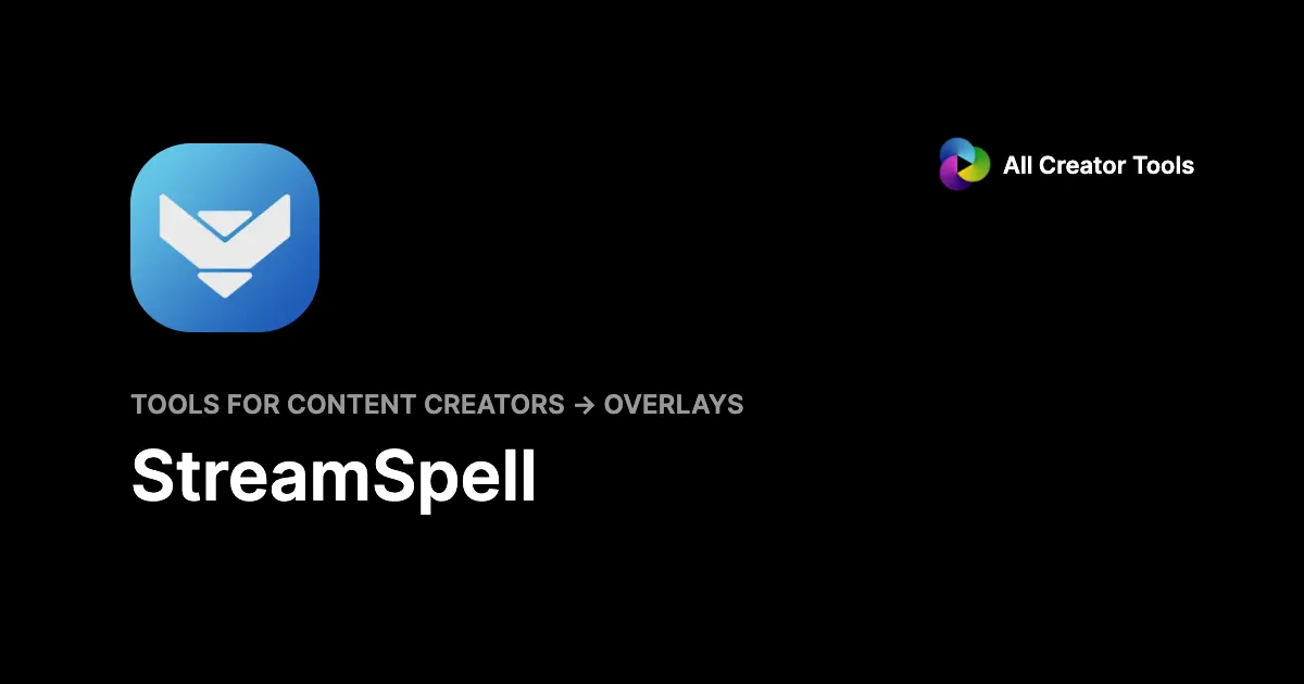 StreamSpell overview, pricing, and alternatives - ACT