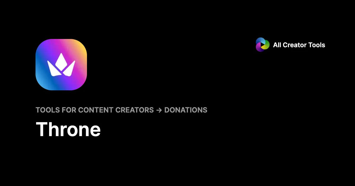Throne overview, pricing, and alternatives - ACT